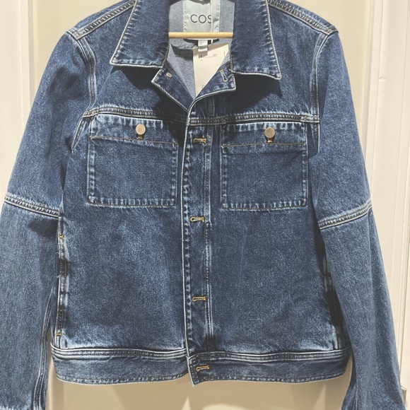 COS | Jackets & Coats | Nwt Cos Blue Denim Jacket | Poshmark